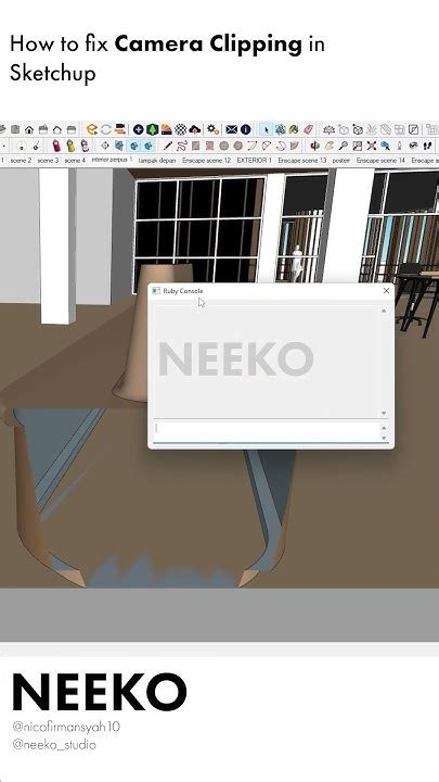 How To Fix Camera Clipping In Sketchup Youtube