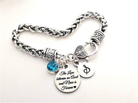 Aunt Niece Bracelet Engraved Aunt Niece T Aunt Niece Jewelry