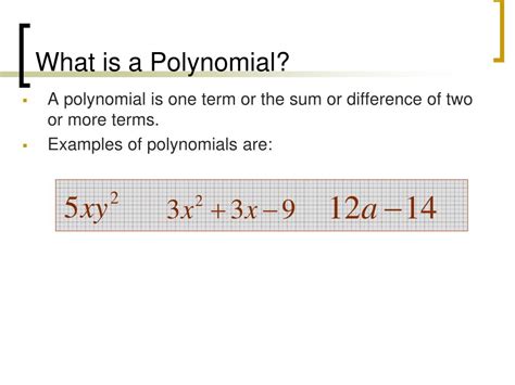 PPT Introduction To Polynomials PowerPoint Presentation Free Download ID 526338