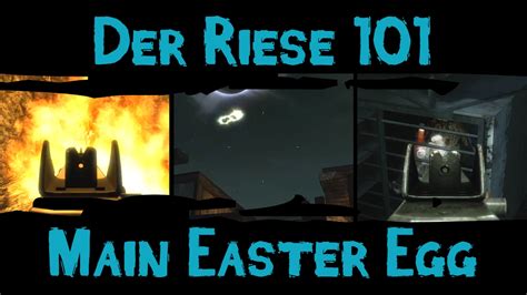 Zombies 101 Der Riese 101 Main Easter Egg Quest Flytrap Easter