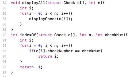 Solved Alter The Checkbook Program From Assignment 5 Using C