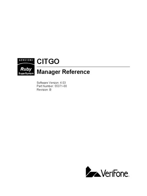 Verifone Ruby Pdf Computing Business