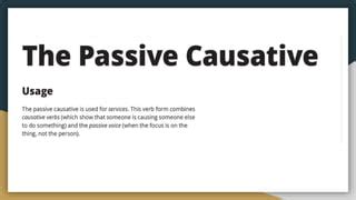 The Passive Causative PPTX