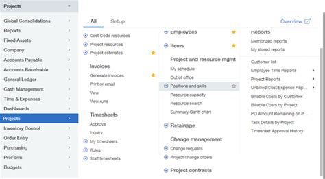 working with project contracts in sage intacct construction