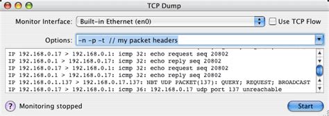 TCP Dump Help