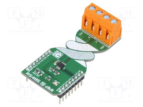 rs485 2 click mikroe click board placa prototipo comp max3471