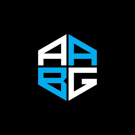 Aabg Letra Logo Creativo Diseño Con Vector Gráfico Aabg Sencillo Y