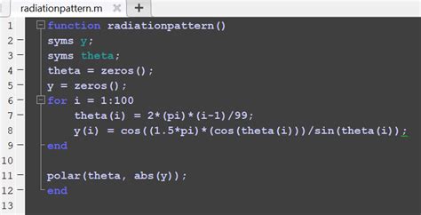 How To Plot A Antenna Pattern In Matlab Given By A Normalized Field