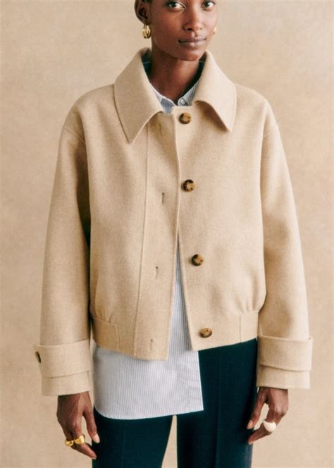 Nelson Jacket Mottled Beige Sézane