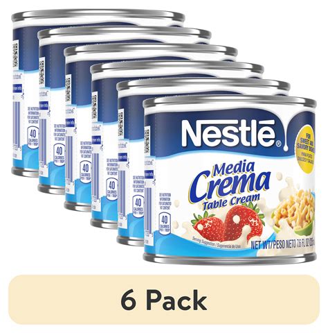 Brandclub 6 Pack Nestle Media Crema Neutral Flavor Heavy Table