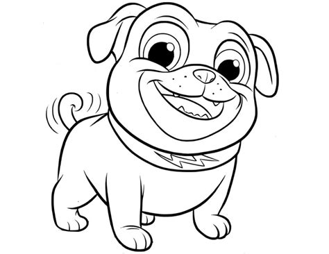 Hissy Rolly And Bingo Puppy Dog Pals Coloring Page Printable