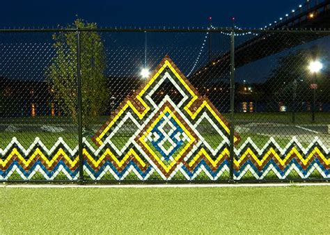 Yarn Bombing Chain Link Fence At Madeline Mair Blog