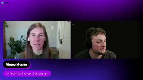 Sourcegraph On Twitter Aimee Menne Vp Of Technical Success And Teejdv Are Now Live Talking