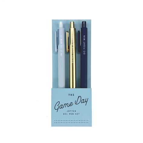 Game Day Jotter Gel Pen Set Of 3 Ruff House Print Shop