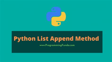 Python List Append Method A Comprehensive Guide