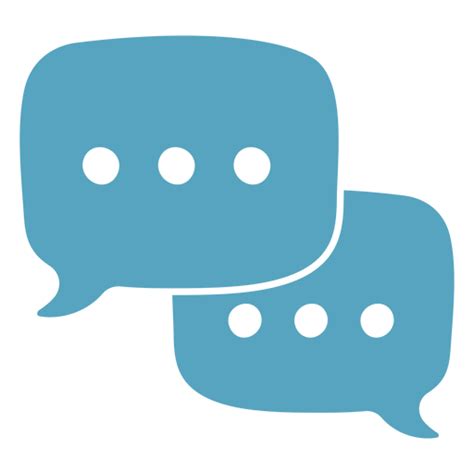Two Blue Speech Bubbles Png And Svg Design For T Shirts