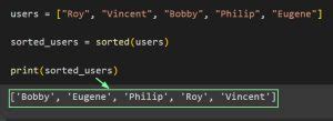 Python Sort List Alphabetically