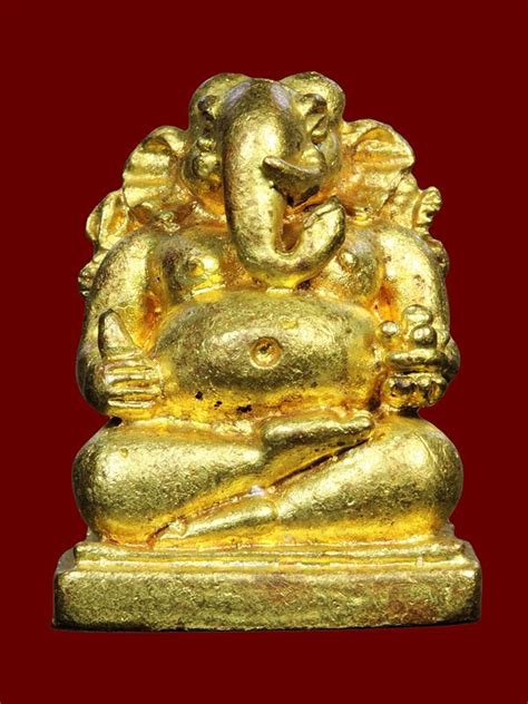 พระพิฆเนศ รุ่นสมปรารถนา หลวงพ่อหลาย วัดคันลัด เลข ๕๖๖ พระเครื่อง พระแท้ Webpra เว็บ พระ คอม