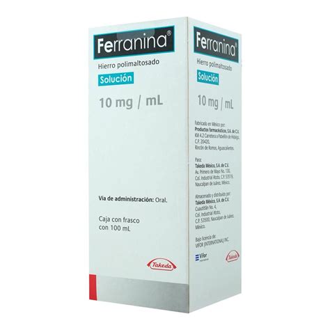 Ferranina 3125 G Jarabe 100 Ml Farmacia Coyoacán