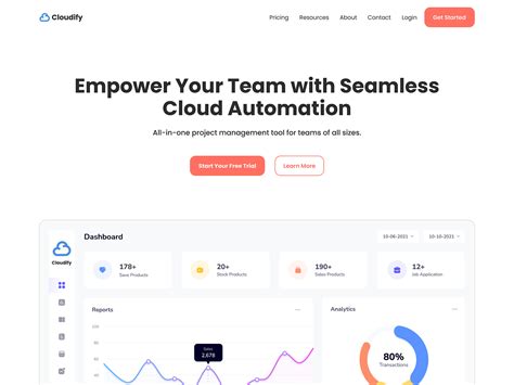 Full Page Cloudify Uiux Saas Design Idea By Raza Ahmed Khan On Dribbble