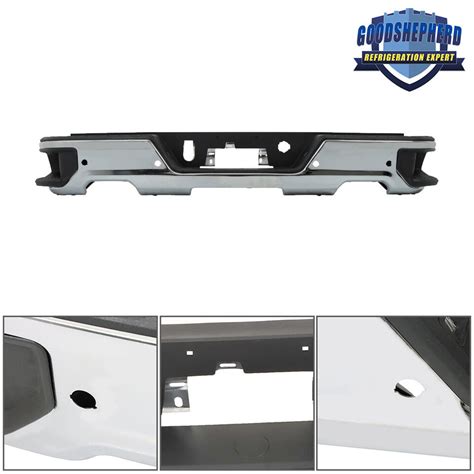Chrome Rear Bumper Assembly For Chevy Silverado Gmc Sierra 1500 2019