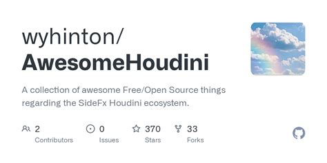 github wyhinton awesomehoudini a collection of awesome free open source things regarding the