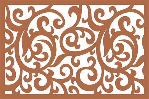 Jali 레이저 Cnc 그래픽용 Jali 디자인 설정 프리미엄 벡터