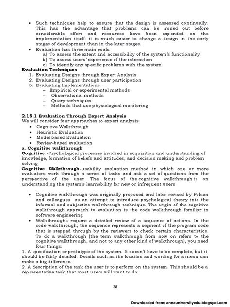 Evaluation Through Expert Analysis Pdf Usability Cognition