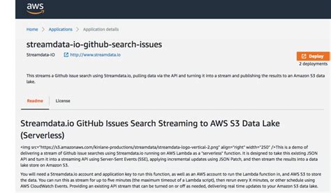 Aws Lambda Function For Streaming Github Issue Search Into S3 Data Lake