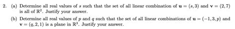 Solved A ﻿determine All Real Values Of S ﻿such That The