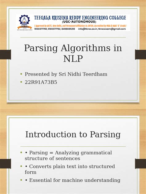 Parsing Algorithms Nlp Pdf