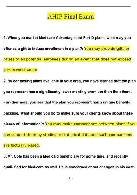 Ahip 2024 Final Exam Questions And Answers 2024 2025 Verified Answers Ahip Stuvia Us