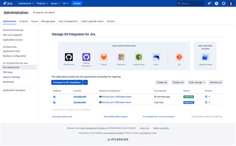 Git Integration For Jira V4 0 Data Center And Server New Git Indexing