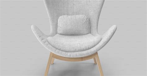 그 위에 베개가 달린 흰색 의자 사진 Unsplash의 3d 이미지