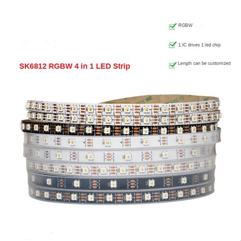 Dây Đèn Led DC5V SK6812 RGBW RGBW 4 Trong 1 Similar WS2812B 30 60 144 LEDs m 5050 RGBWW IP30