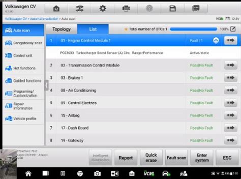 Diagnosing A Vw Amarok With P0236 Fault Code By Autel Ultra