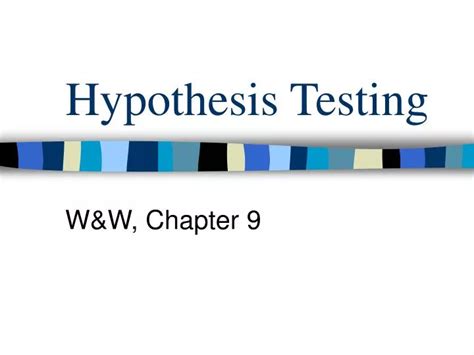 PPT Hypothesis Testing PowerPoint Presentation Free Download ID