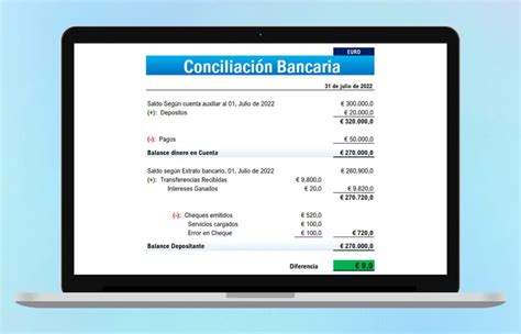 Formato De Conciliación Bancaria En Excel Descarga Gratis