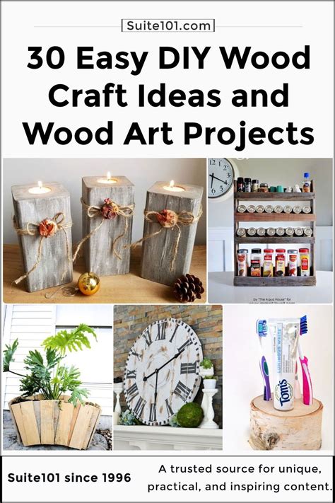 30 Easy Diy Wood Craft Ideas And Wood Art Projects