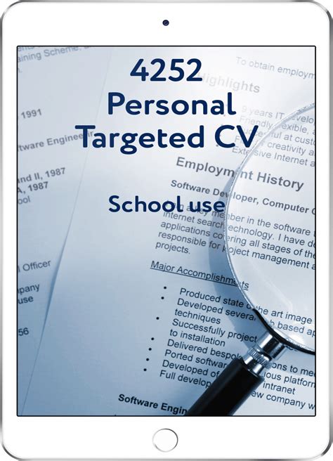 4252 V8 Personal Targeted Cv School Use Learnwell
