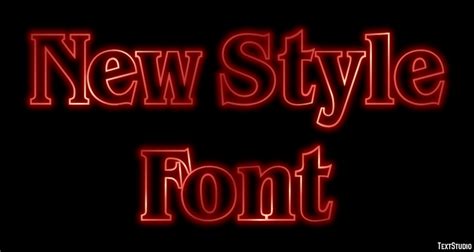 New Style Font Text Effect And Logo Design Font