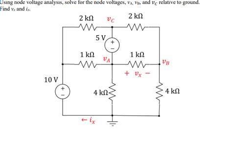 Solved Jsing Node Voltage Analysis Solve For The Node