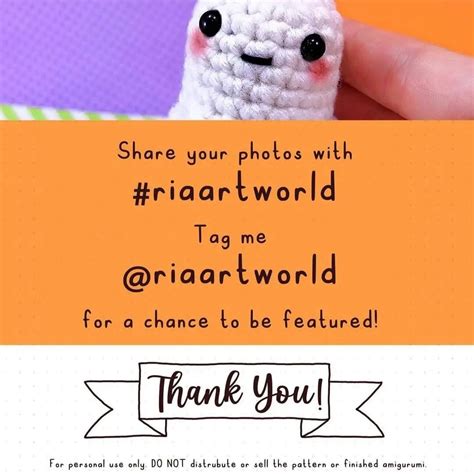 Free Pattern Tiny Ghost