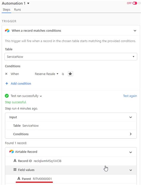 Help With Update Record Automation Airtable Community