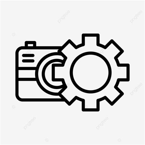 톱니바퀴 라인 아이콘 벡터 기어 옵션 환경 Png 일러스트 및 벡터 에 대한 무료 다운로드 Pngtree