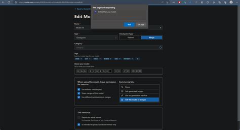 Edit Model Bug On Microsoft Edge Freeze Voters Civitai