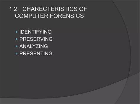 Computer Forensics Ppt PPTX