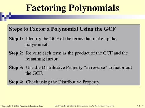 PPT Chapter Review Factoring I Factoring Polynomials PowerPoint Presentation ID