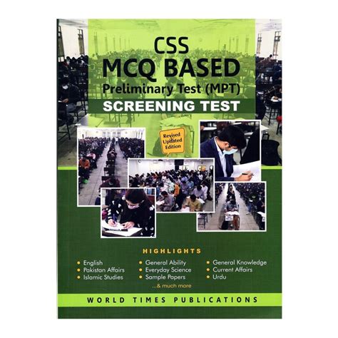 CSS Screening Test Guide MPT Archives CSS Books Point