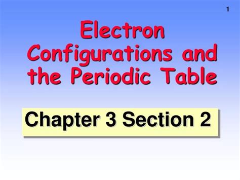 PPT Electron Configurations The Periodic Table PowerPoint Presentation ID